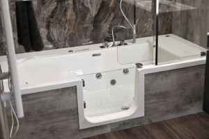 Instapbad met deur | Velunova